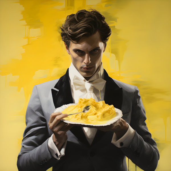 Man eating cake - Impossible Images - Unique stock images for ...