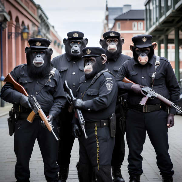 Victorian chimp police - Impossible Images - Unique stock images for ...