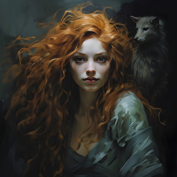 A painting of a Irish Folklore Woman - Impossible Images - Unique stock ...