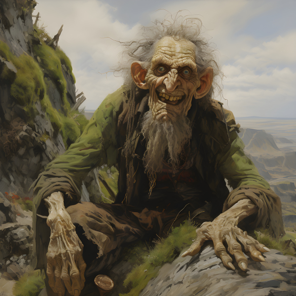 A painting of an Irish Grogoch. - Impossible Images - Unique stock ...