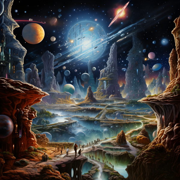 Surreal cosmic landscape - Impossible Images - Unique stock images for ...