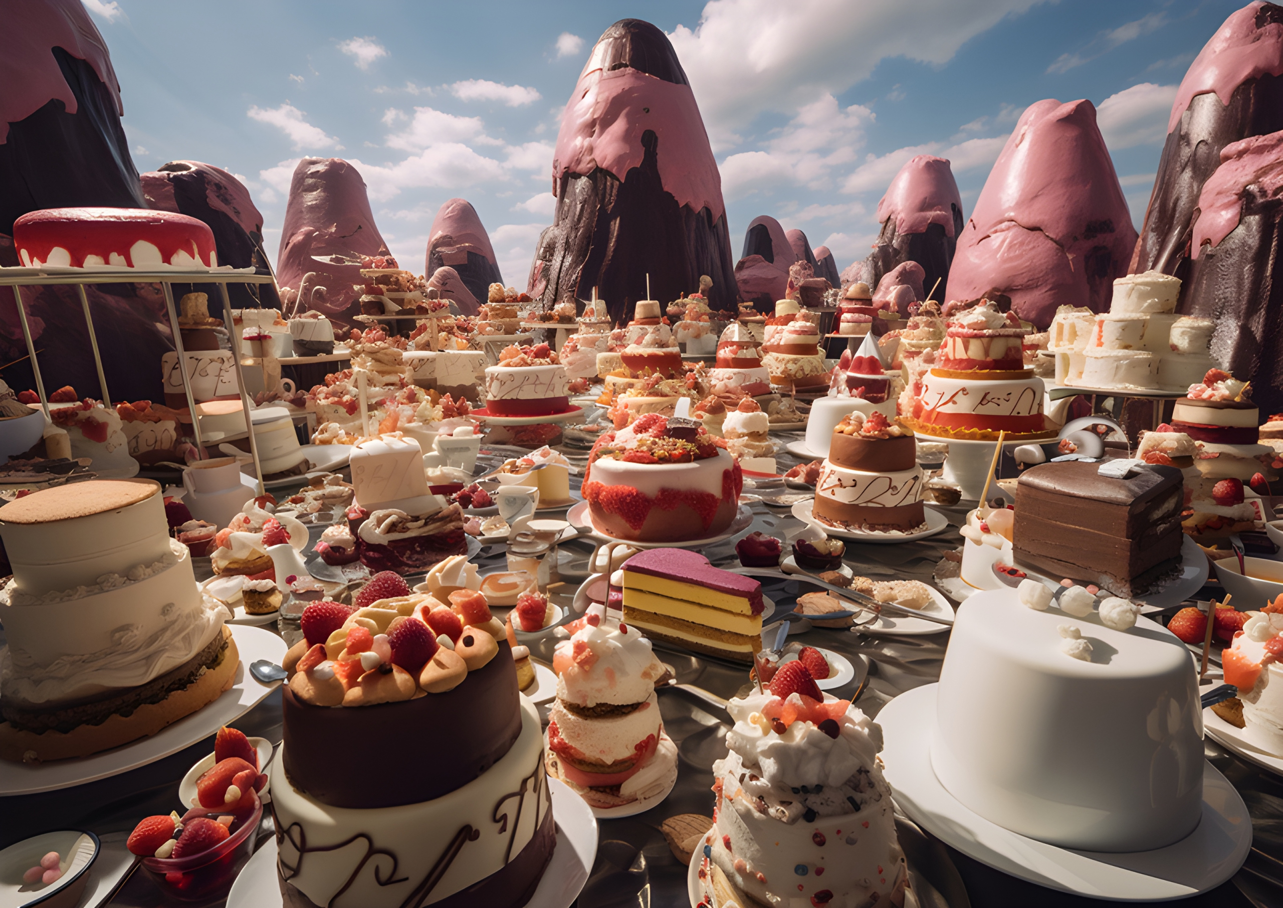 Landscape of cakes - Impossible Images - Unique stock images for ...