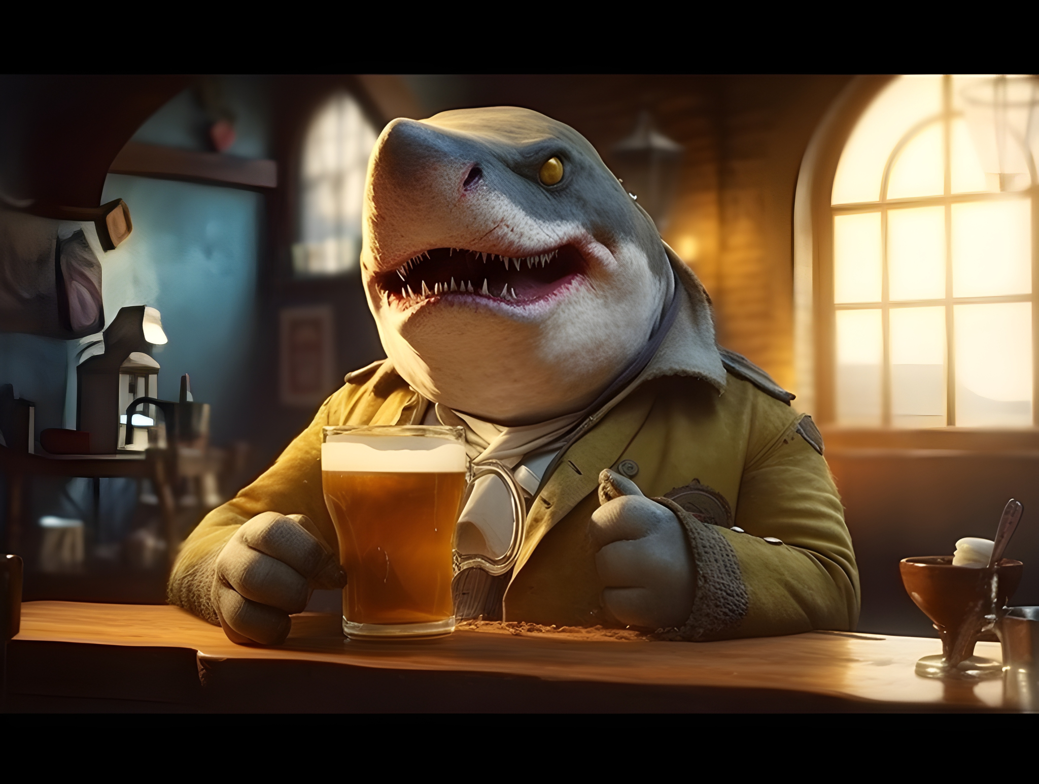 Shark with a beer - Impossible Images - Unique stock images for ...