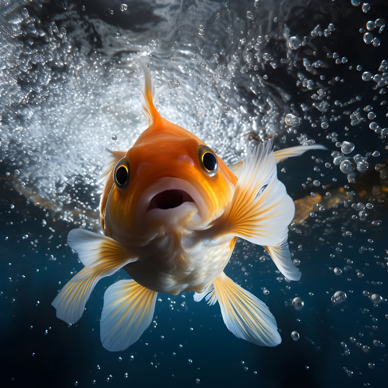 Surprised goldfish - Impossible Images - Unique stock images for ...