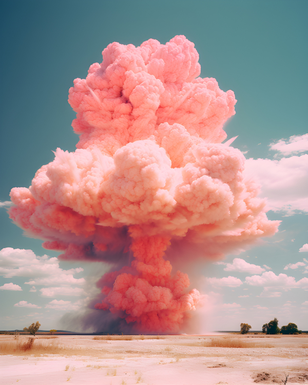 A pink nuclear explosion - Impossible Images - Unique stock images for ...