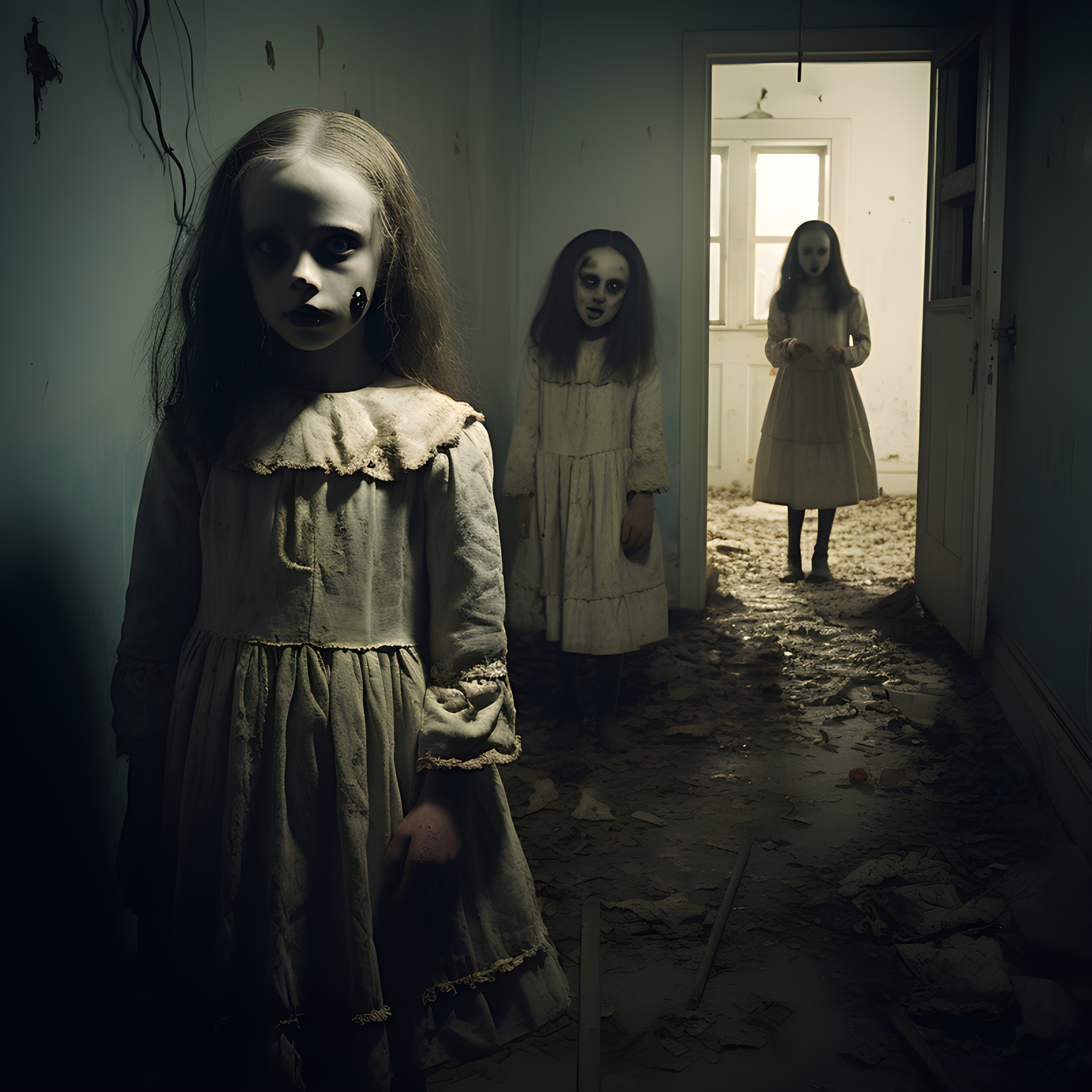 Three creepy girls - Impossible Images - Unique stock images for ...