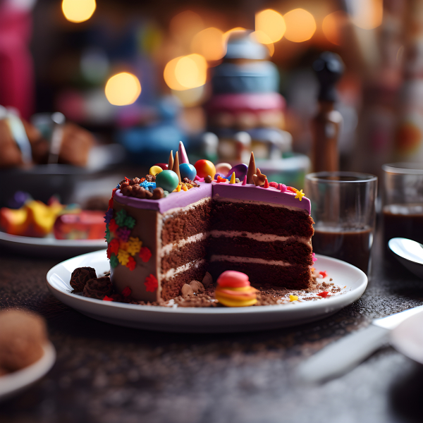 Chocolate birthday cake - Impossible Images - Unique stock images for ...