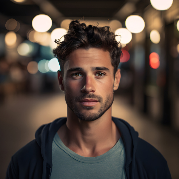 A man looking directly at the camera - Impossible Images - Unique stock ...