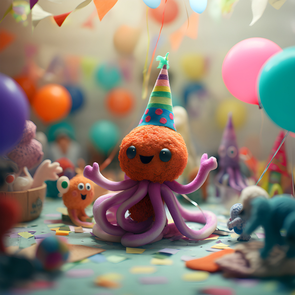 Octopus party - Impossible Images - Unique stock images for commercial use.