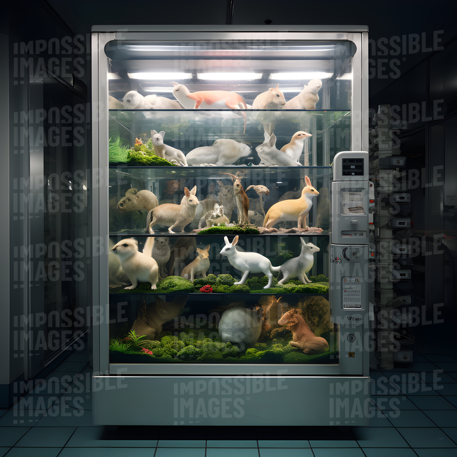 Vending machine filled with stuffed animals - Impossible Images ...