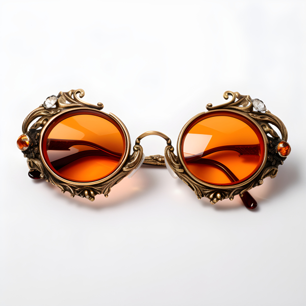 Overly-ornate gilt framed sunglasses - Impossible Images - Unique stock ...