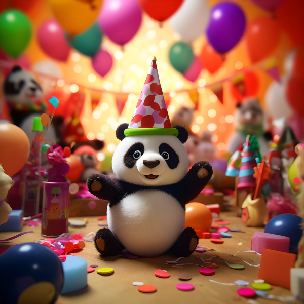 Panda’s birthday party - Impossible Images - Unique stock images for ...