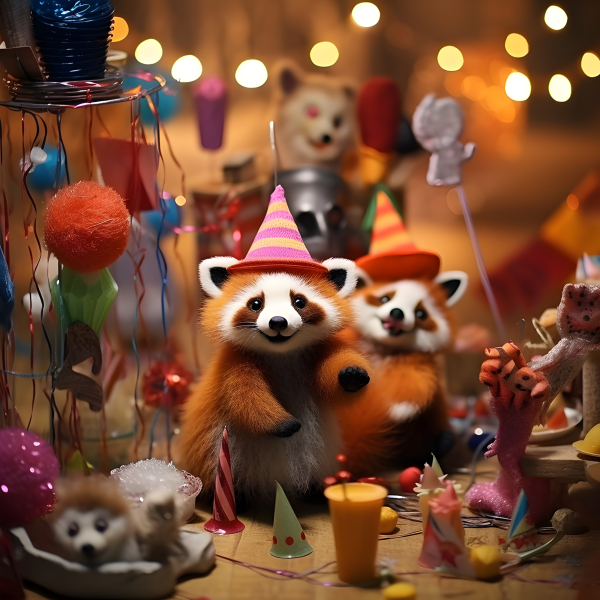 Red panda party - Impossible Images - Unique stock images for ...