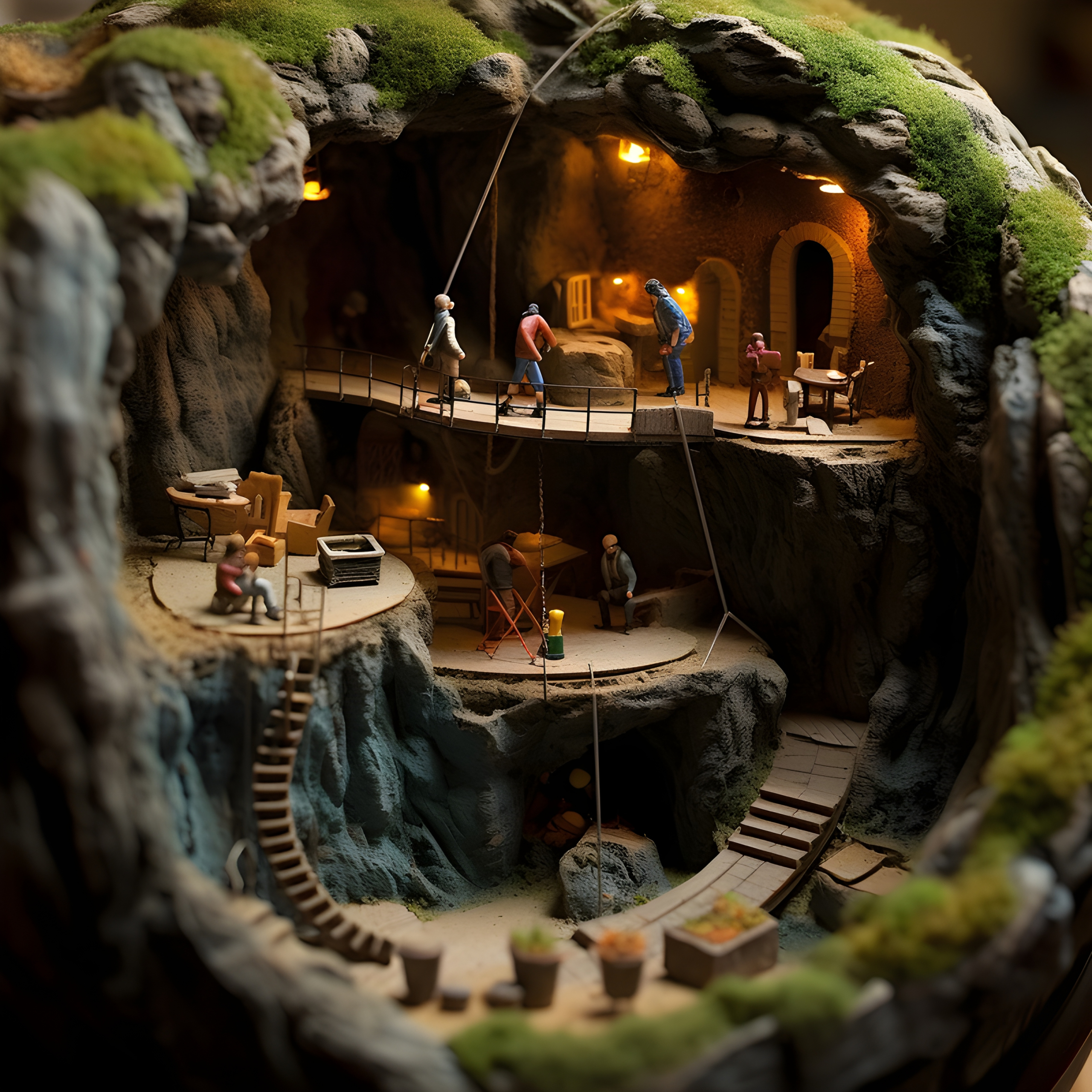 Miniature land in rock - Impossible Images - Unique stock images for ...
