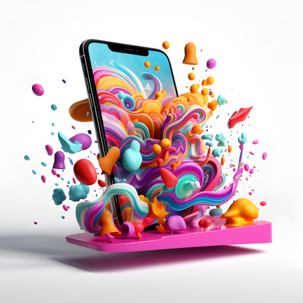 Exploding apps out of phone - Impossible Images - Unique stock images ...