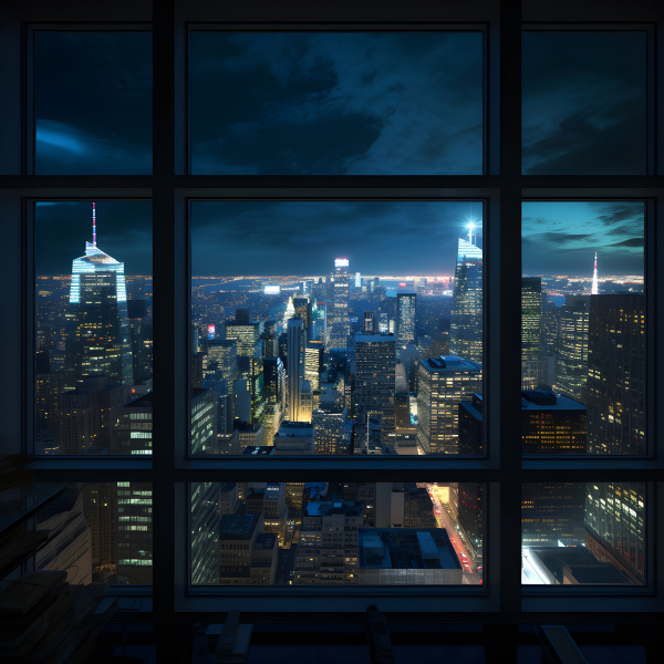 Window view from a skyscraper at night - Impossible Images - Unique ...