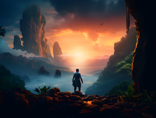 Historical explorer discovering a magical mysterious land - Impossible ...