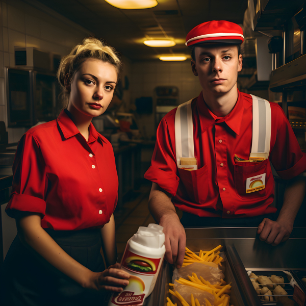 Fast food employees - Impossible Images - Unique stock images for ...