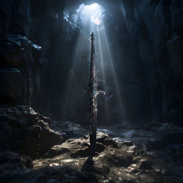 A sword in a cave - Impossible Images - Unique stock images for ...