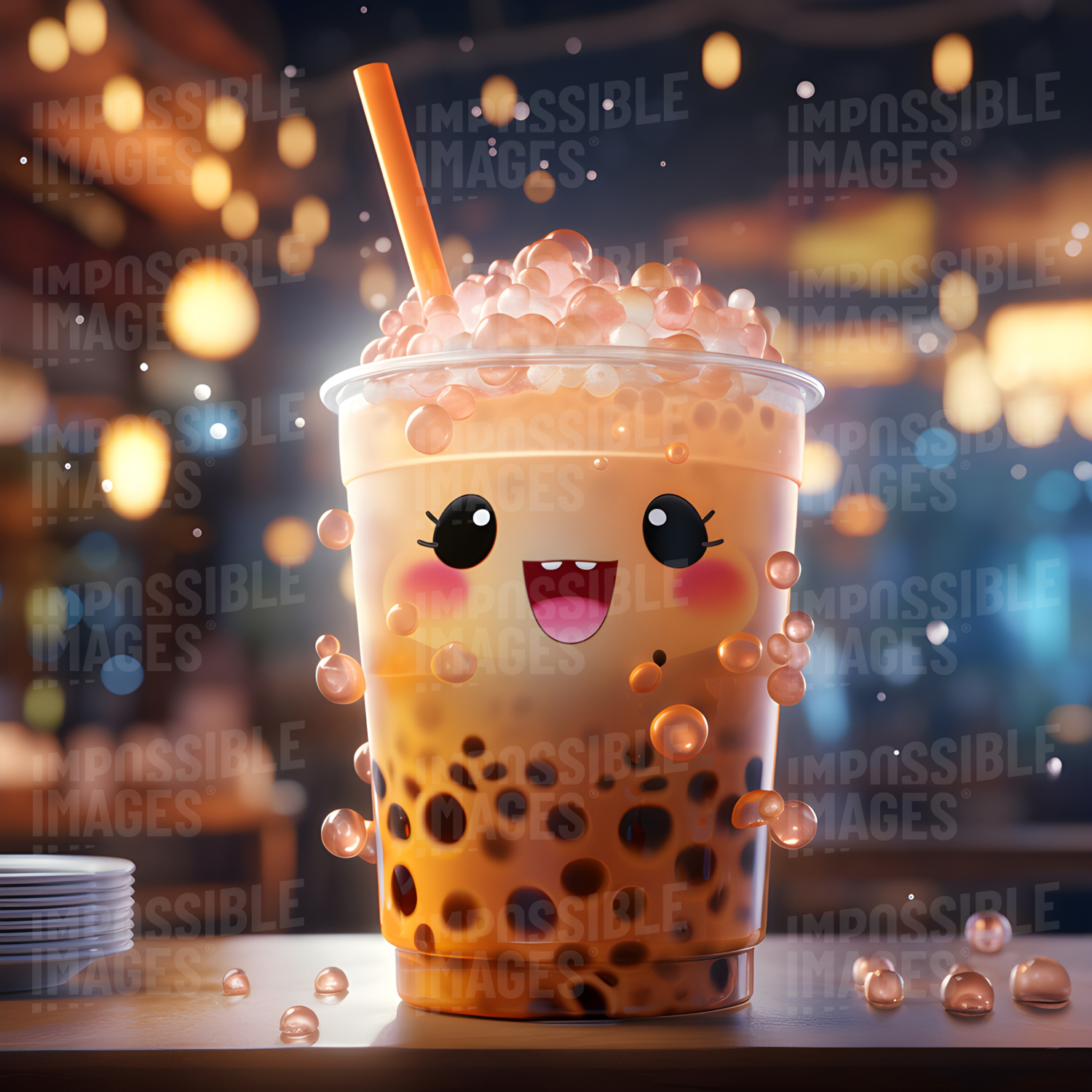 Cartoon bubble tea - Impossible Images - Unique stock images for ...