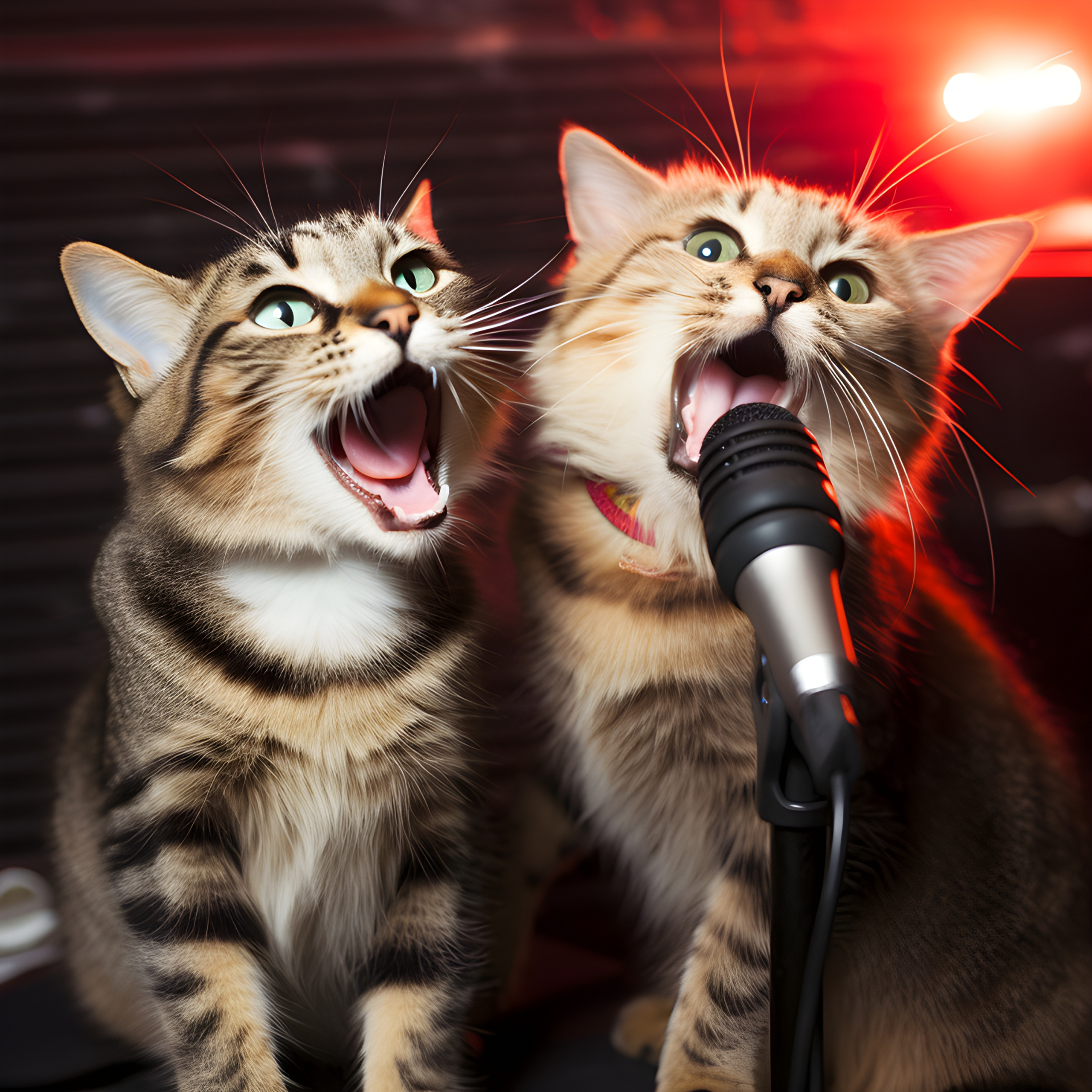 Cats Singing Karaoke
