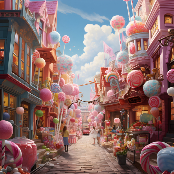 A street of candy - Impossible Images - Unique stock images for ...