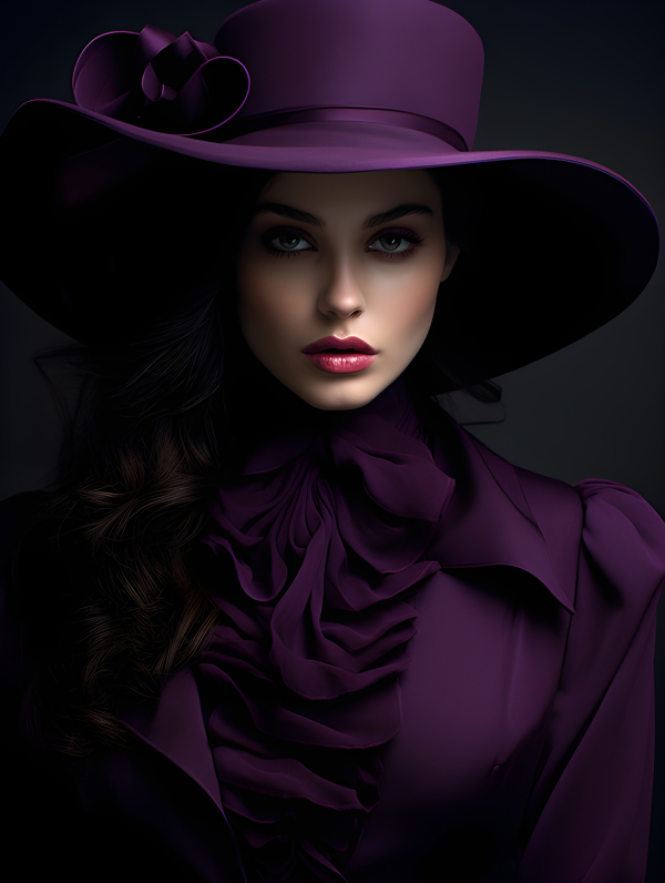Woman dressed in purple - Impossible Images - Unique stock images for ...