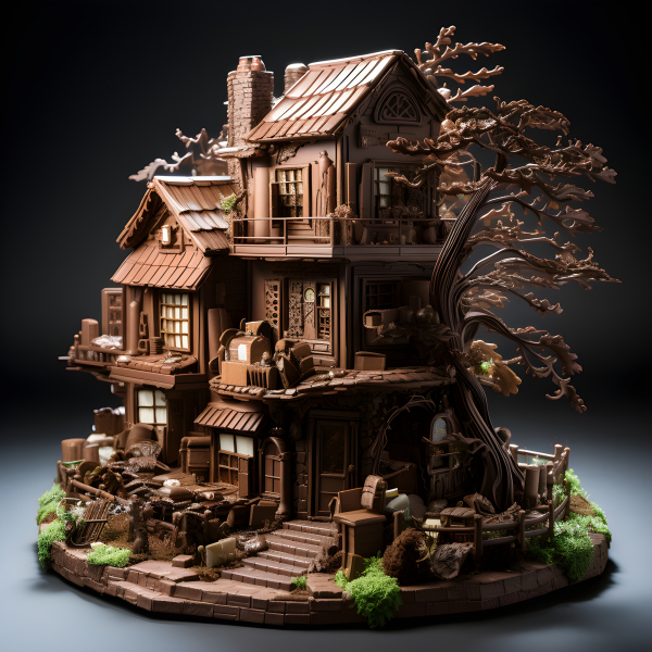 A house made of chocolate - Impossible Images - Unique stock images for ...