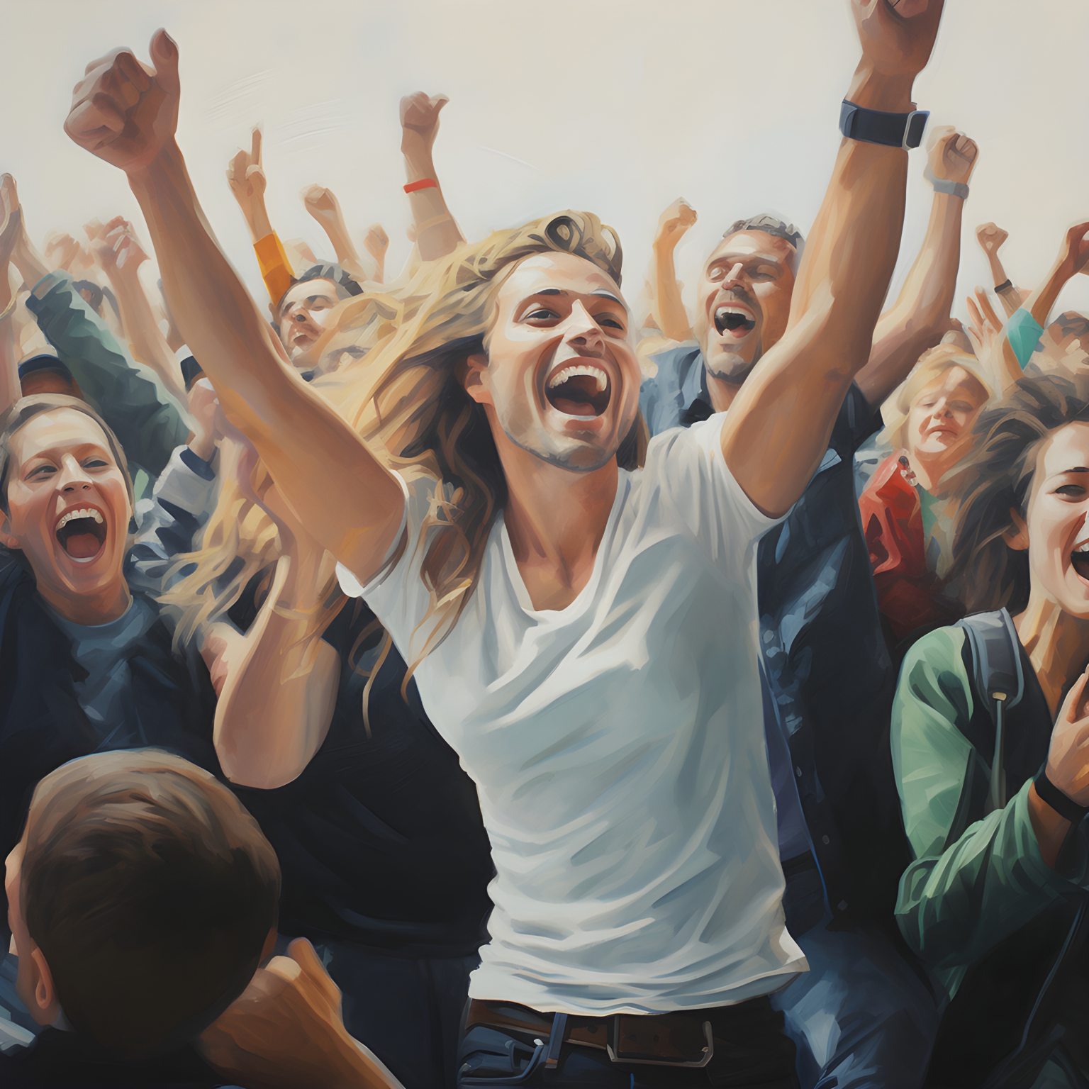 People cheering - Impossible Images - Unique stock images for ...