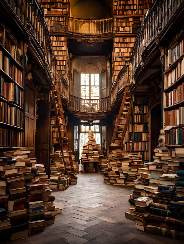 A library full of books - Impossible Images - Unique stock images for ...