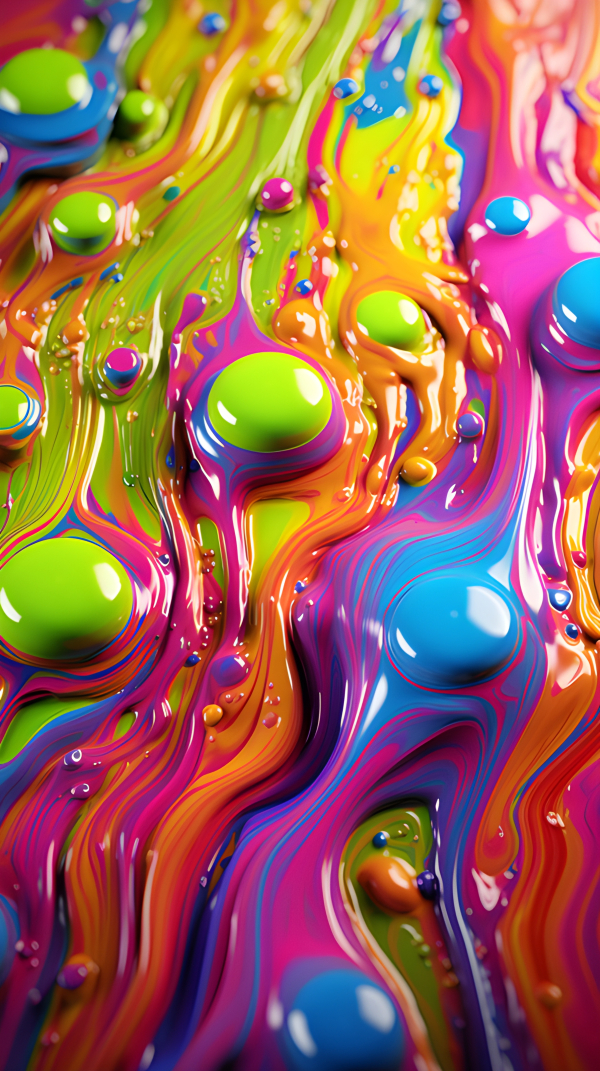 Brightly coloured slime render - Impossible Images - Unique stock ...