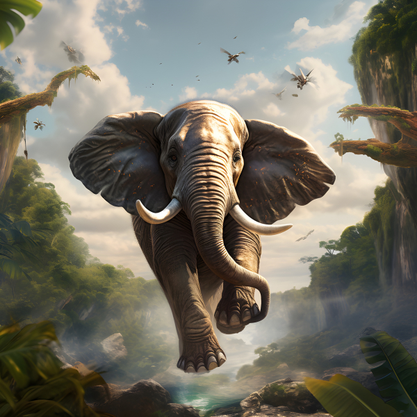 Flying elephant - Impossible Images - Unique stock images for ...