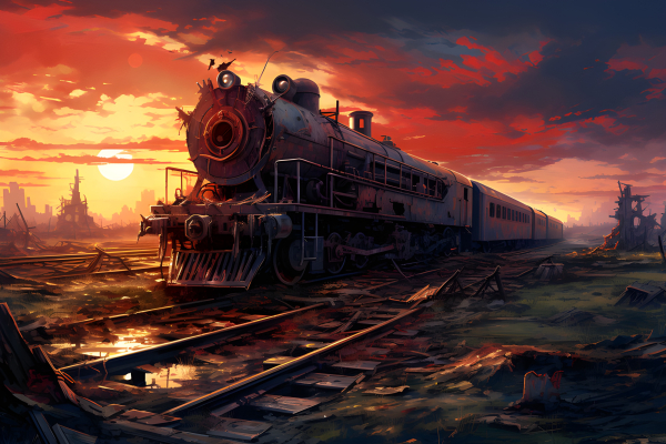 Post apocalyptic train station - Impossible Images - Unique stock ...