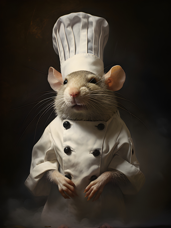 A rat chef - Impossible Images - Unique stock images for commercial use.