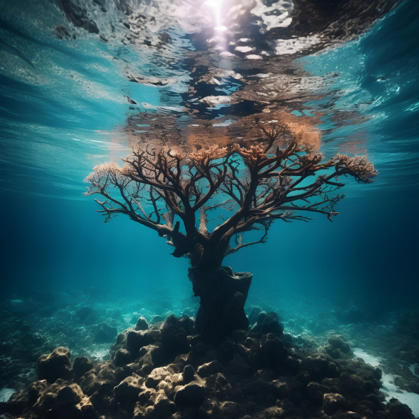 Underwater Tree - Impossible Images - Unique stock images for commercial use.