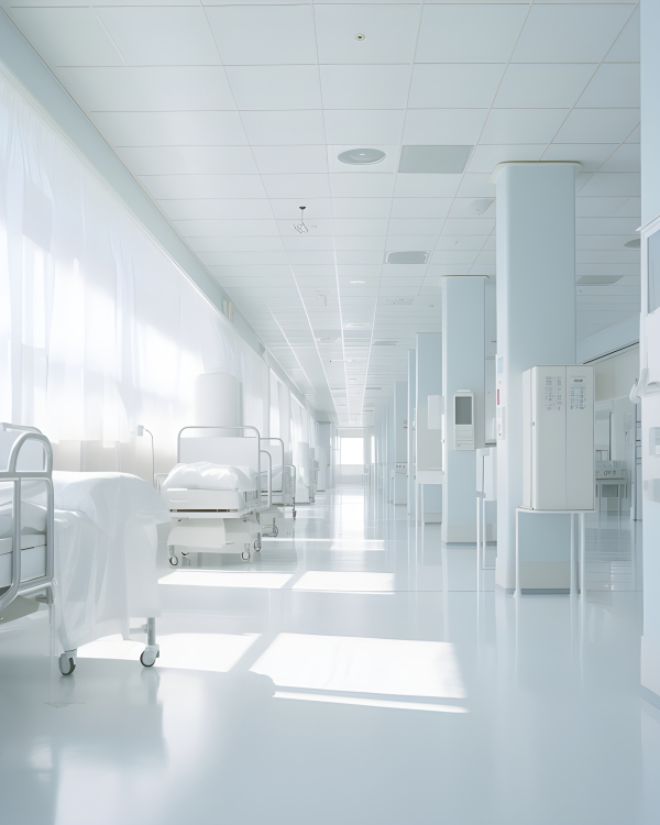 A bright and super clean hospital - Impossible Images - Unique stock ...