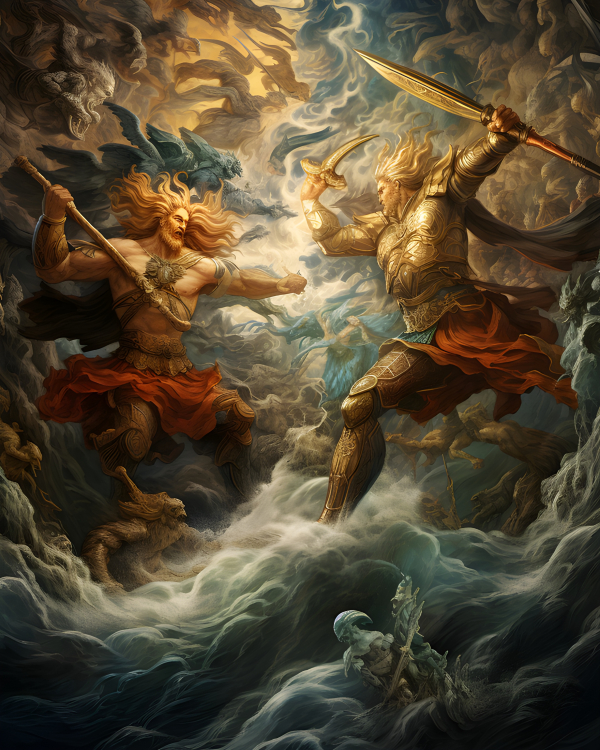 Ancient gods fighting - Impossible Images - Unique stock images for ...