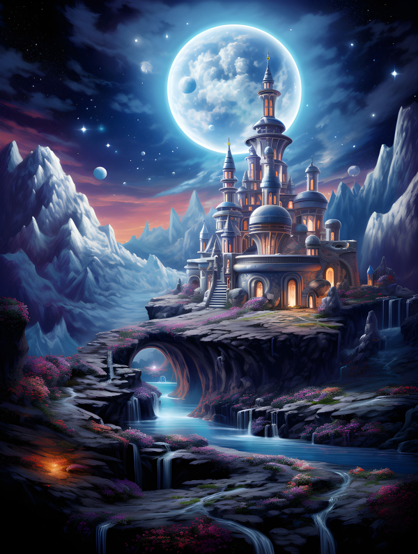 A castle in space - Impossible Images - Unique stock images for ...