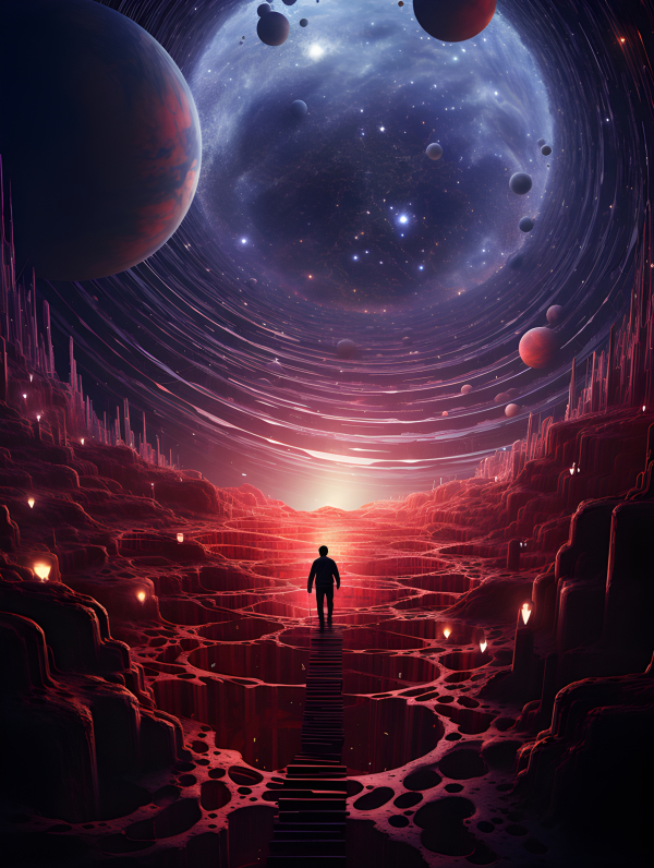 Man walking through space - Impossible Images - Unique stock images for ...