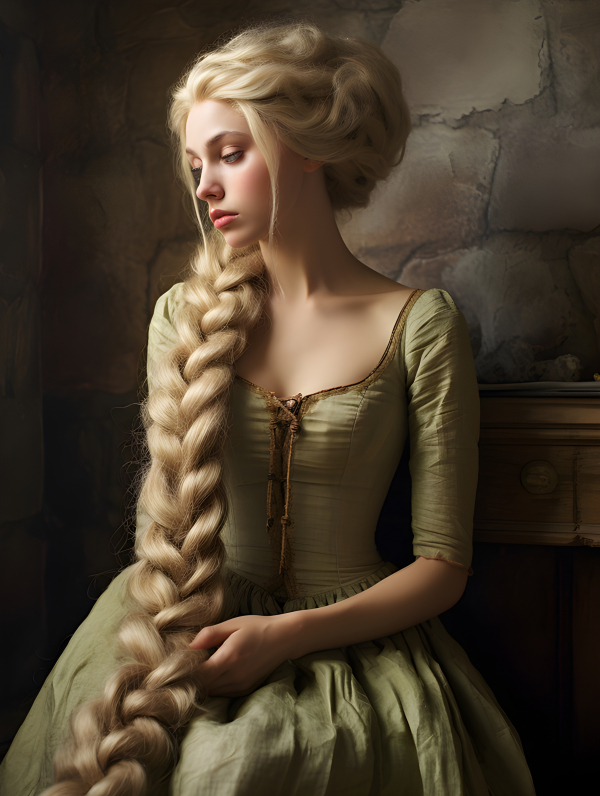 Lady with long plait - Impossible Images - Unique stock images for ...