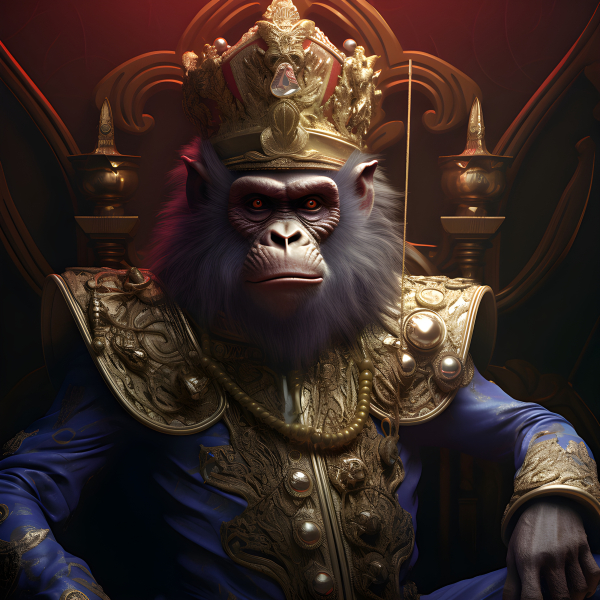 Royal monkey - Impossible Images - Unique stock images for commercial use.