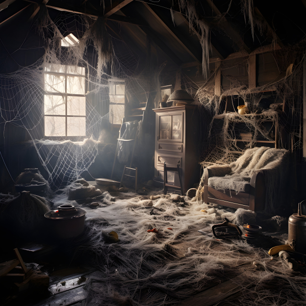 A room covered in webs - Impossible Images - Unique stock images for ...