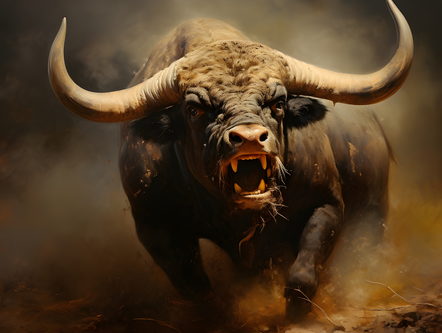 Angry bull - Impossible Images - Unique stock images for commercial use.