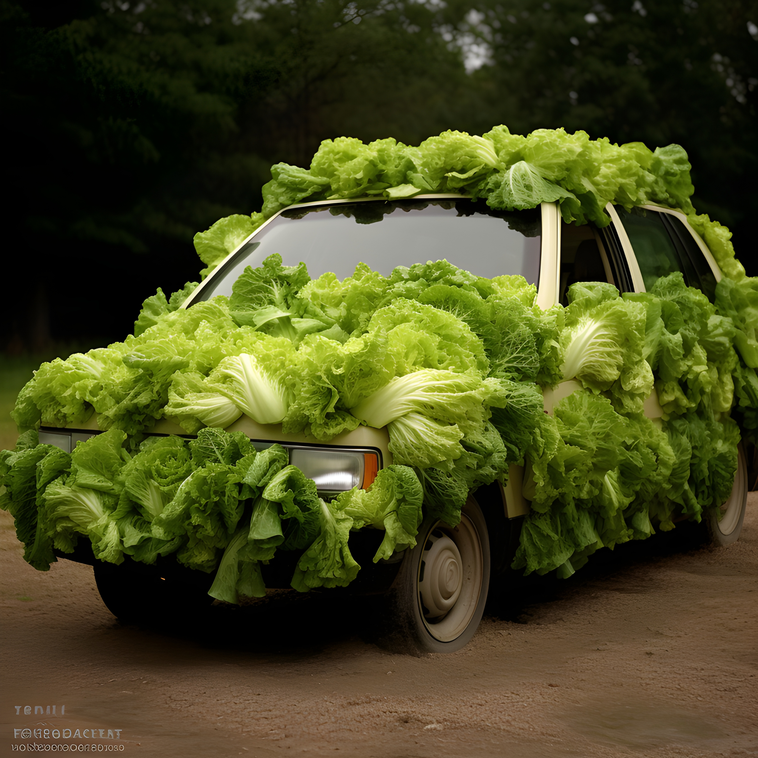 Cabbage leaf car - Impossible Images - Unique stock images for ...