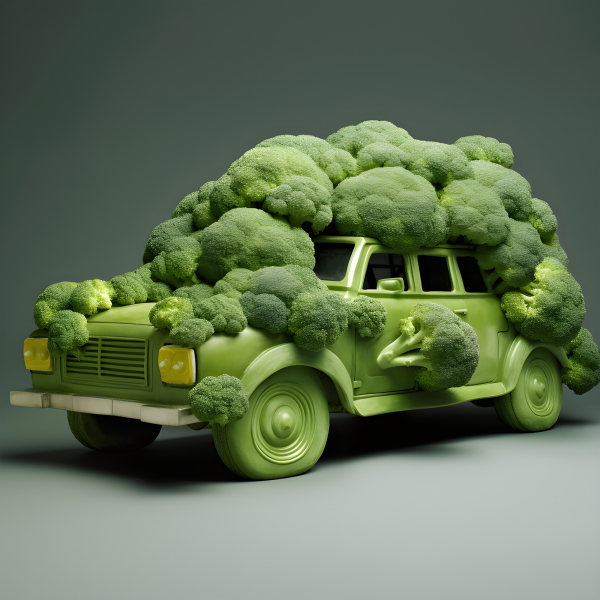 Broccoli taxi - Impossible Images - Unique stock images for commercial use.