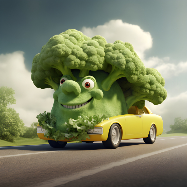 Happy broccoli car - Impossible Images - Unique stock images for ...