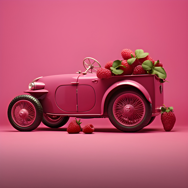 Truck delivery raspberries - Impossible Images - Unique stock images ...