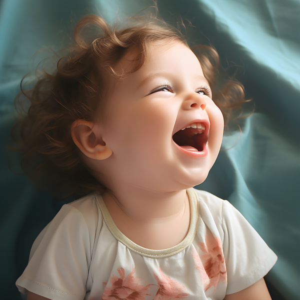 Baby laughing - Impossible Images - Unique stock images for commercial use.