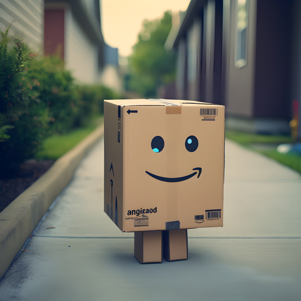 Personified packaging box roaming the streets - Impossible Images ...