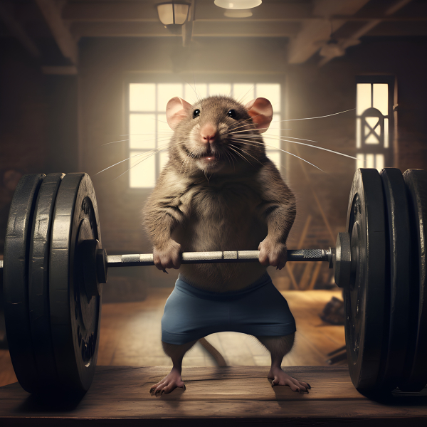 Weightlifting rat - Impossible Images - Unique stock images for ...